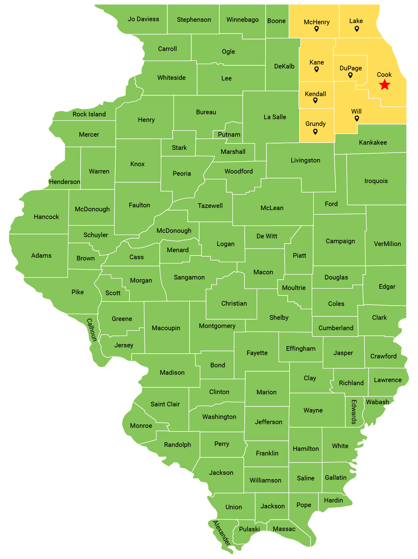 Where We Serve in Illinois